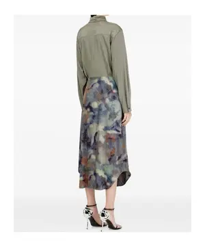 DIESEL® Elta Tie-front Midi Dress