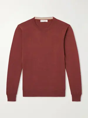 Brunello Cucinelli Cashmere Sweater - Red