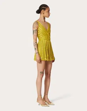 Valentino Garavani Ilusione Embroidered Tulle Dress