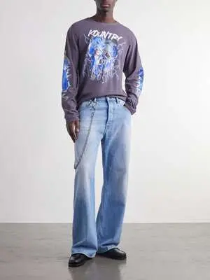 Kapital Printed Cotton-jersey T-shirt