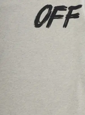 Off-White Logo-print Cotton Sweatshirt - Gray