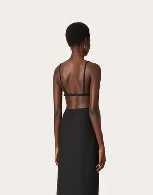 Valentino Garavani Crepe Couture Bow-embellished Bralette