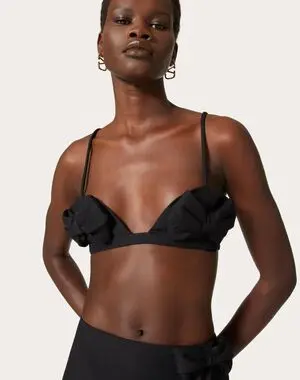 Valentino Garavani Crepe Couture Bow-embellished Bralette