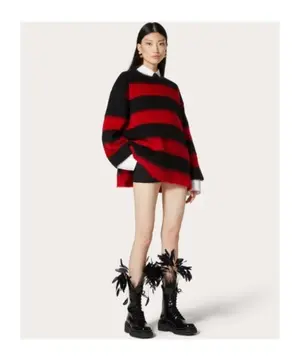 Valentino Garavani Striped Crewneck Jumper