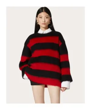 Valentino Garavani Striped Crewneck Jumper
