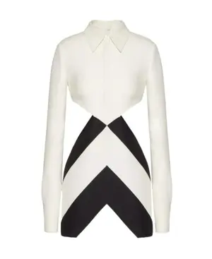 Valentino Garavani Crepe Couture Strhype Cut-out Mini Dress