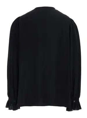 Chloé Ruffled Tie-neck Blouse
