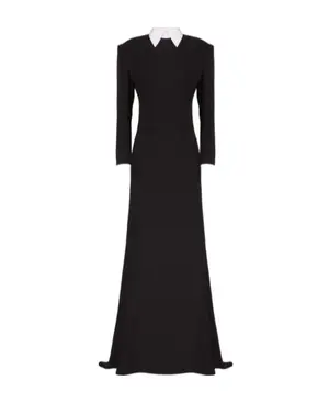 Valentino Garavani Cady Couture Long Dress - Black