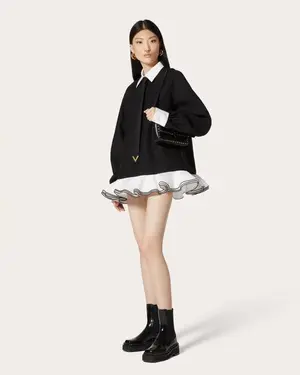 Valentino Garavani Crepe Couture Short Dress