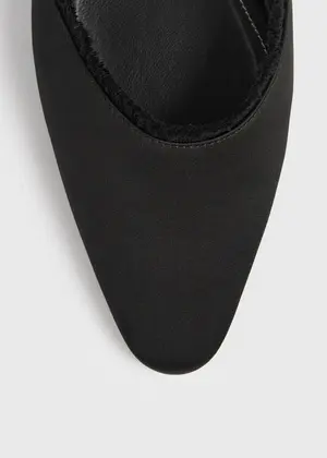 TOTEME Distressed Satin Casual Slides