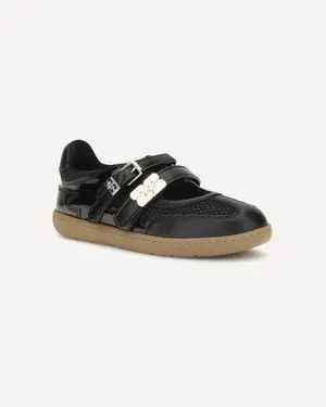 GANNI Sue Double-strap Ballet Flats