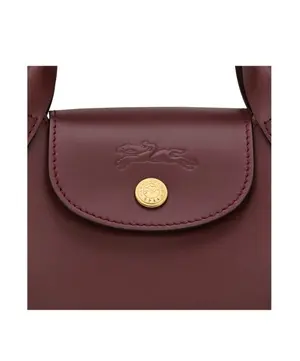 Longchamp Pure Xs Logo-embossed Tote Bag - Burgundy