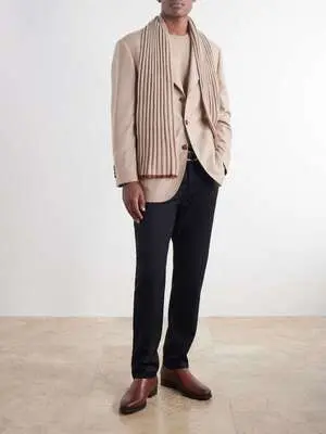 Brunello Cucinelli Ribbed Cashmere Scarf