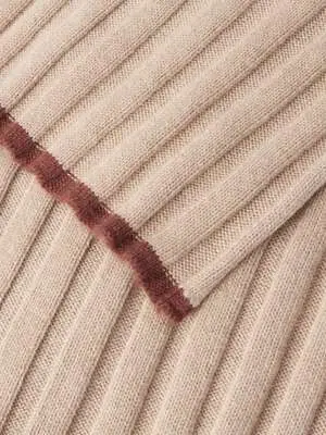 Brunello Cucinelli Ribbed Cashmere Scarf