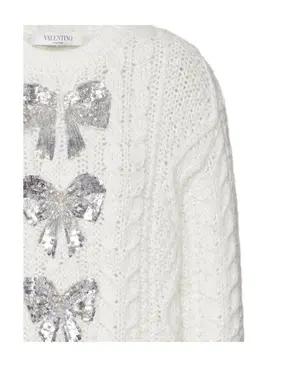 Valentino Garavani Knitted Inlaid Pullover