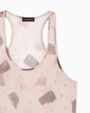 Emporio Armani Abstract Print Tank Top