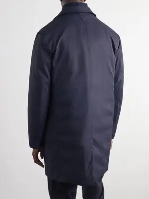 Canali Wool-trimmed Gabardine Hybrid Down Coat