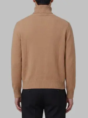 AMI Paris High Neck Knitted Jumper