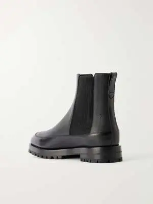 Manolo Blahnik Elvetico Manny Full-grain Leather Chelsea Boots