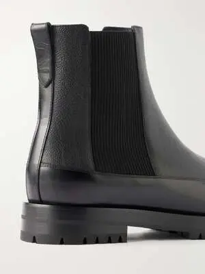 Manolo Blahnik Elvetico Manny Full-grain Leather Chelsea Boots