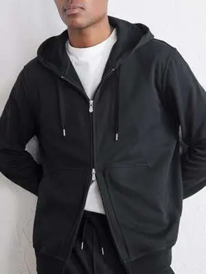 Brunello Cucinelli Cotton-blend Jersey Zip-up Hoodie