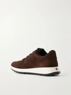 TOD'S Shearling-lined Suede Sneakers