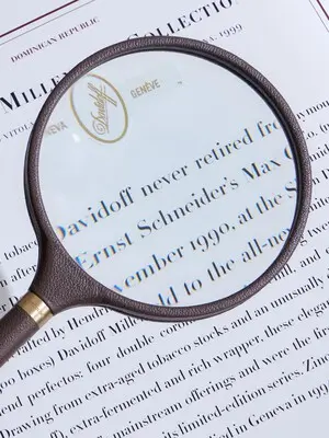 Assouline Archival Brass And Pebble-grain Leather Magnifying Glass
