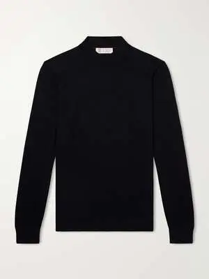 Brunello Cucinelli Silk And Cotton-blend Rollneck Sweater