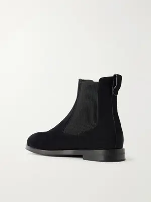 Manolo Blahnik Sempione Manny Suede Chelsea Boots