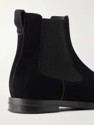 Manolo Blahnik Sempione Manny Suede Chelsea Boots