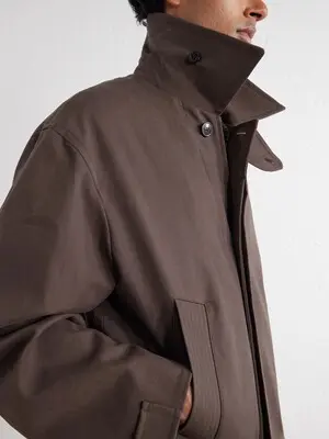 Dries Van Noten Belted Cotton-blend Gabardine Blouson Jacket