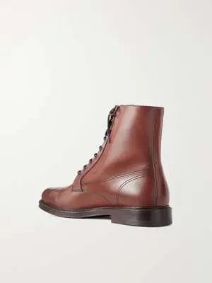 Brunello Cucinelli Leather Lace-up Boots