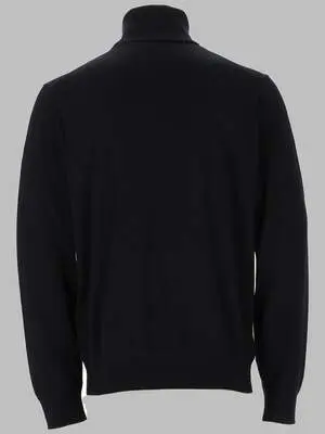 TOM FORD Dolcevita In Pura Lana A Maglia Fine - Black