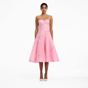 LEO LIN Marisol Bow Midi Dress