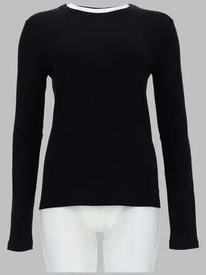 Max Mara T-shirt A Maniche Lunghe In Jersey - Black