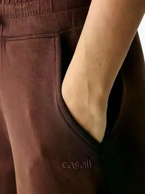 CASALL Peachy Drawstring Wide-leg Trousers