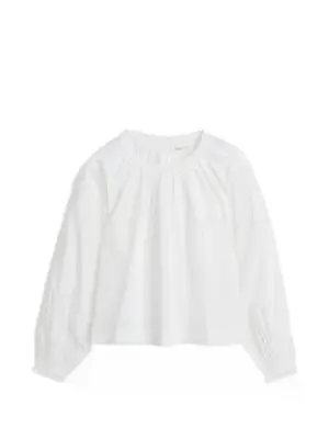 SKALL STUDIO Ruffle-trim Carrie Blouse - White