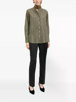 SKALL STUDIO Scot Striped Cotton Shirt - Green