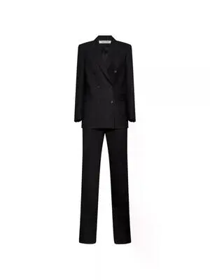 TAGLIATORE Jasmine Lamé-pinstriped Double-breasted Suit