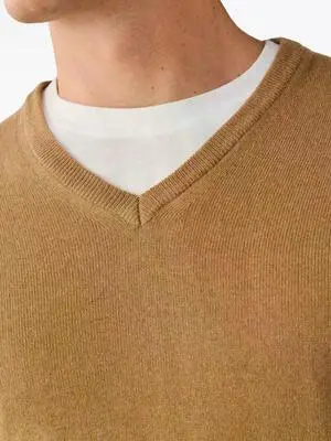HACKETT  V-neck Elbow-patch Sweater