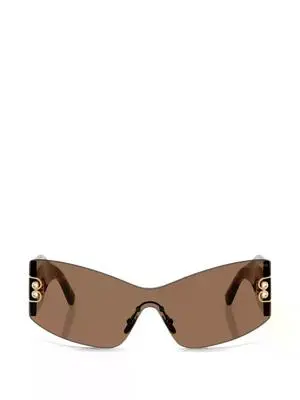 Dolce & Gabbana Embellished Tortoise-shell Sunglasses - Brown