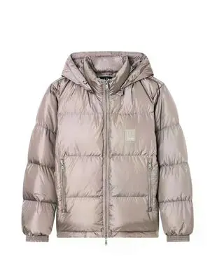 Armani Exchange Quilted Hooded Jacket - Neutrals