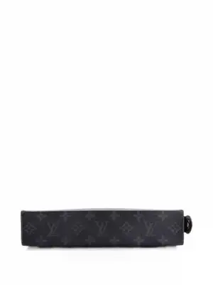 LOUIS VUITTON Pochette Voyage Monogram Eclipse Canvas Mm Clutch Bag