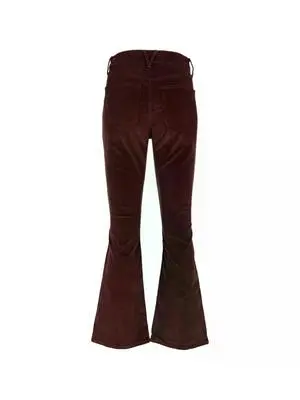 Veronica Beard Carson Corduroy Flared Jeans - Red
