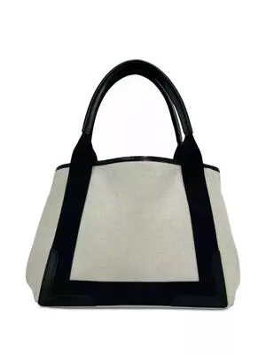 Balenciaga 2000-2026 Canvas Navy Cabas Xs Satchel