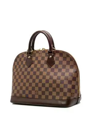 LOUIS VUITTON 2004 Damier Ebene Alma Pm Handbag