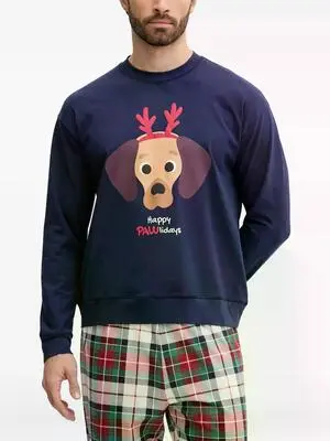 BENETTON Graphic-print Checked Pyjamas