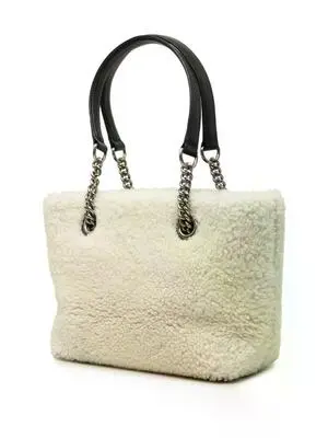 Balenciaga 2011 Small Shearling Duty Free Tote Bag