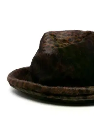 RUNDHOLZ Leopard-print Fedora Hat