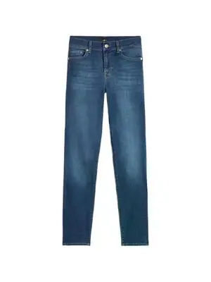 7 For All Mankind Faded-effect Slim-fit Jeans